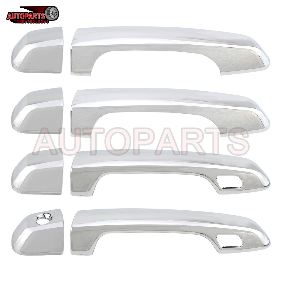 For 2010-2022 Toyota 4Runner Chrome Door Handle Cover & Cap Front Rear ...