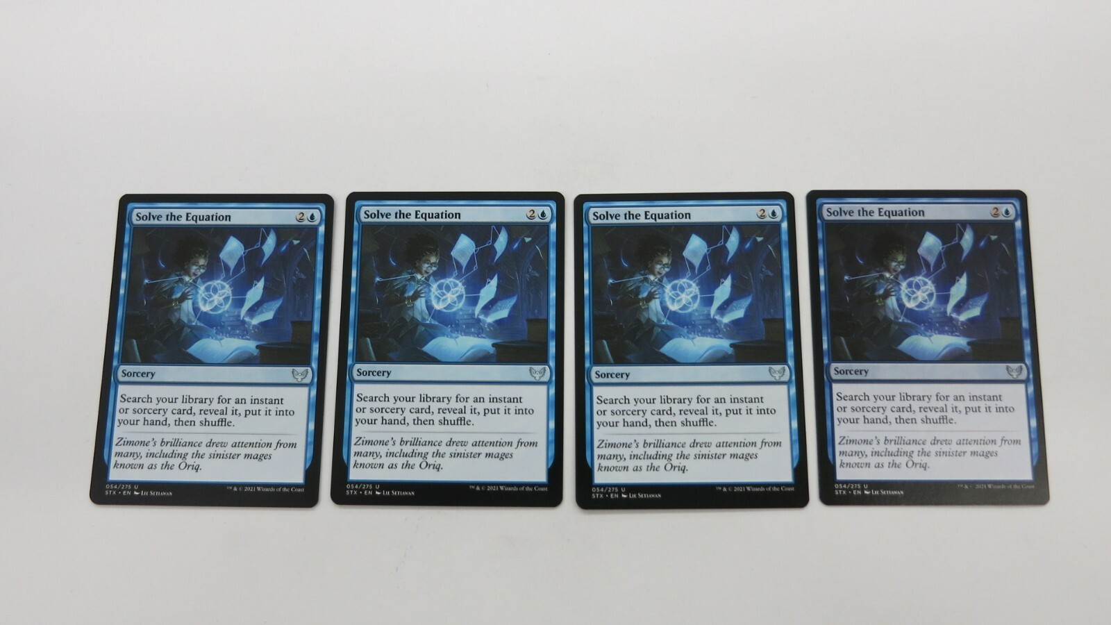 4x SOLVE THE EQUATION SORCERY STRIXHAVEN MTG MAGIC GATHERING NM ...