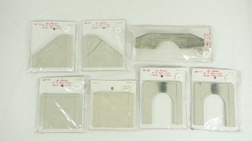 Mr. Plaster HO Scale Painted Brick & Cement Tunnel Entrance Retaining ...
