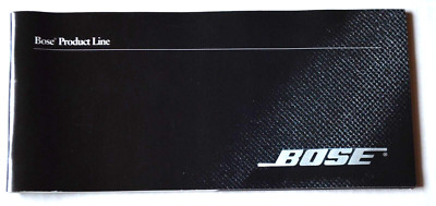 1997 BOSE PRODUCT LINE DEALER ADVERTISING BROCHURE EXCELLENT CONDITION ...