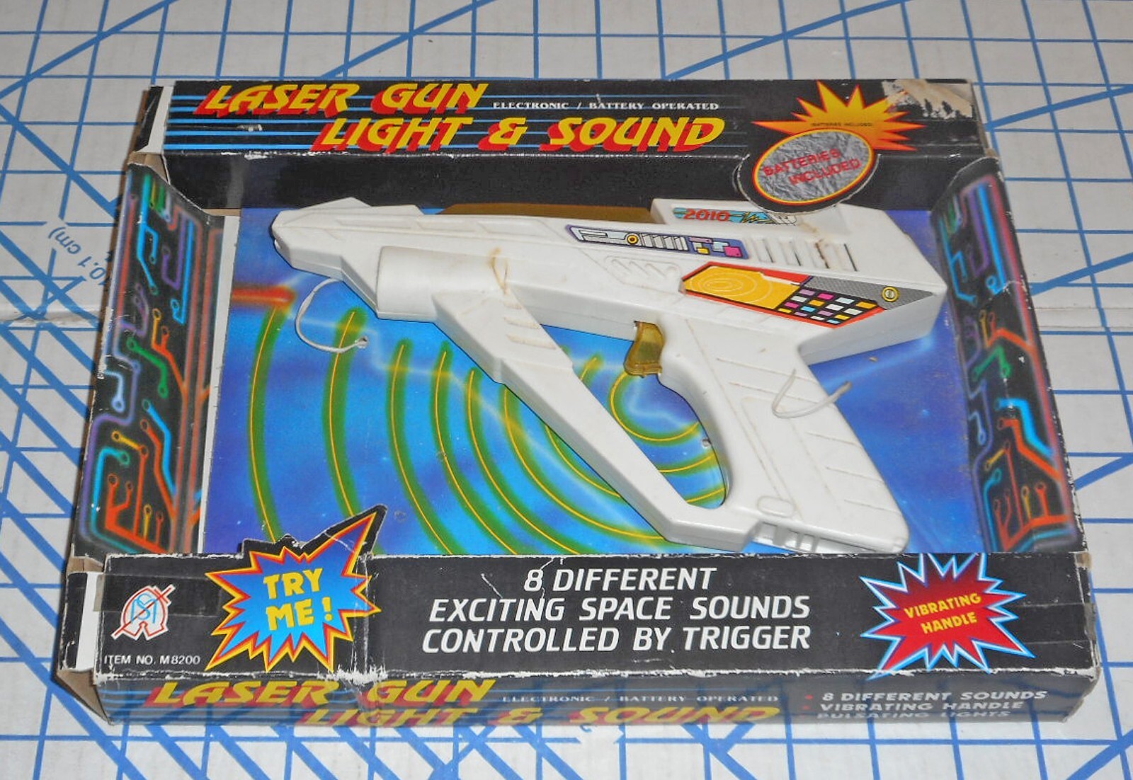 SM Laser Gun Light & Sound Ray Gun 8 Different Sounds 8200 Not Working ...