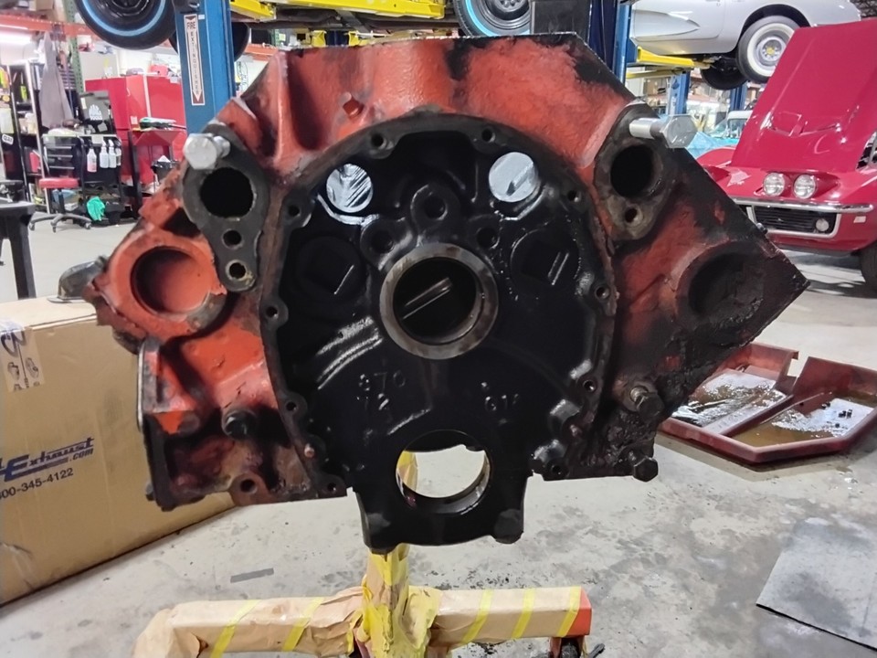 1963 Corvette Engine Block 327 SD-RPO L75 3782870 Dated B153 ORIGINAL ...
