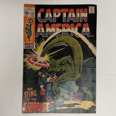 FEB. 1970 CAPTAIN AMERICA # 122 STING of the SCORPION Marvel Comics | eBay