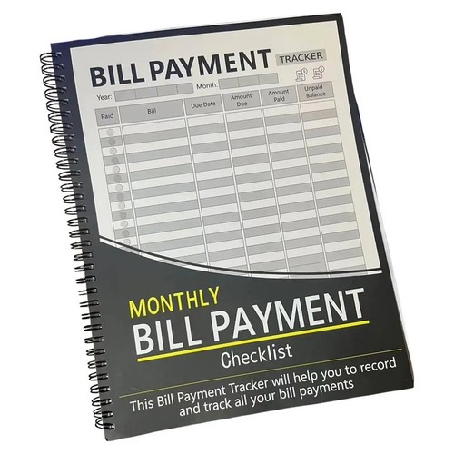 Monthly Bill Organizer Payment Tracker Planner Notebook Home Budget5565 ...