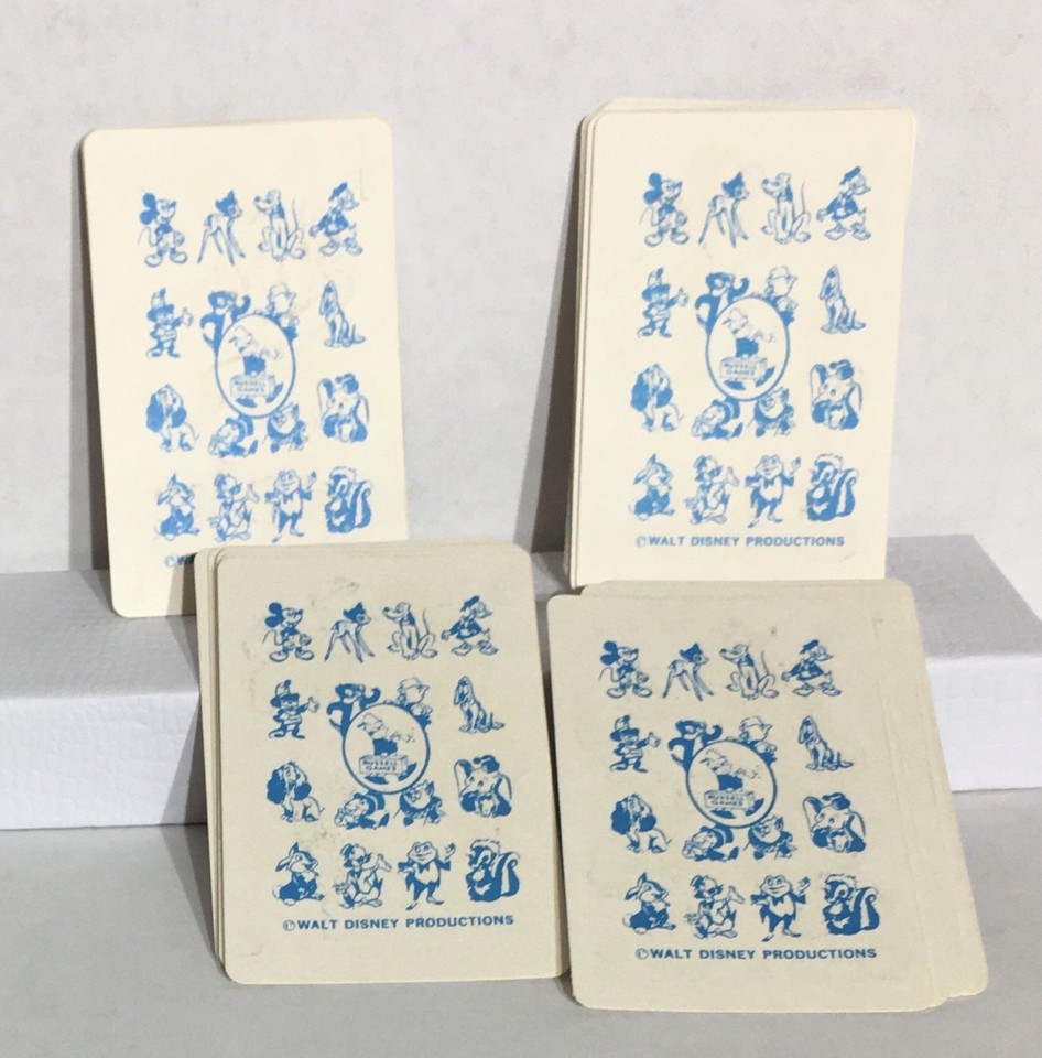 VTG 1965 Walt Disney's Donald Duck Card Game 40 Cards Rough Box ...