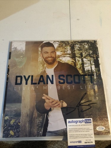 DYLAN SCOTT LIVIN MY BEST LIFE SIGNED AUTOGRAPH VINYL ALBUM RECORD ACOA COA | eBay
