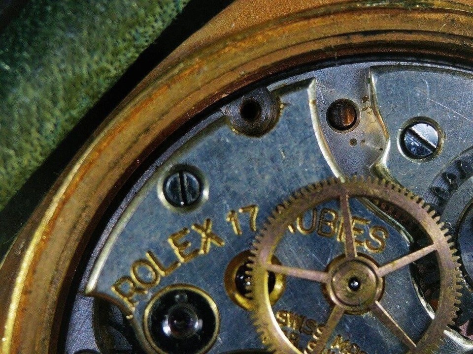 RARE 1940 WW2 Vintage Rolex Oyster Observatory Gold Military Watch 17 ...