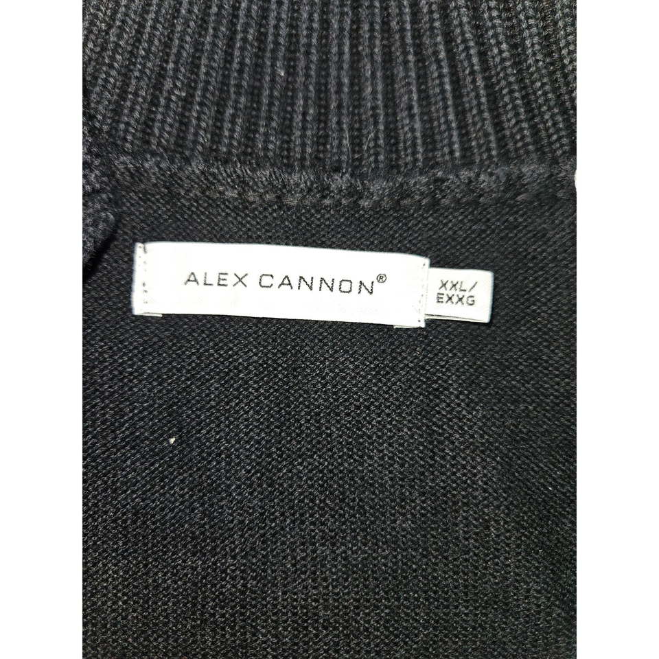 Alex cannon xxl sweater vest suede shoulders | eBay