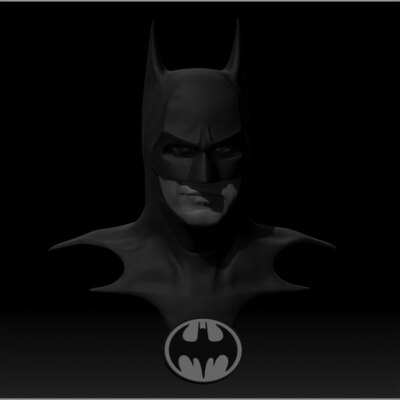 Batman Michael Keaton head and cowl for 4" 6" 7" 12" DC Comics action ...