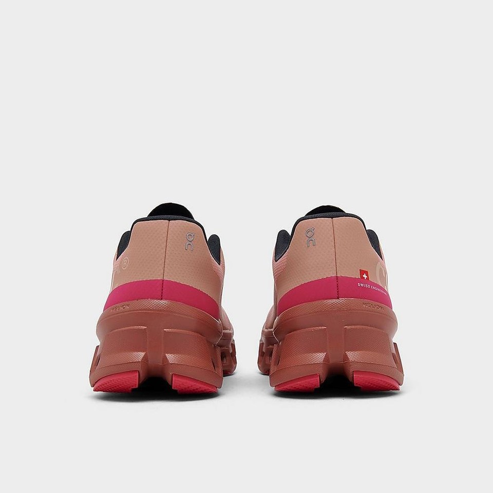 ON Running Brand Cloud Cloudmonster Rose Red/Brown Women's Shoes RARE ...