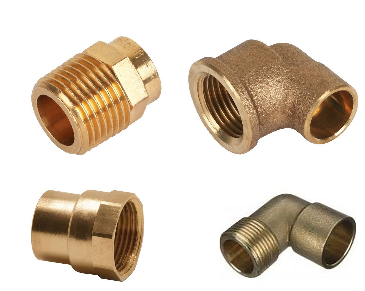 Endfeed 15mm x 1/2" & 22mm x 3/4" Male & Female Iron Coupler Coupling ...