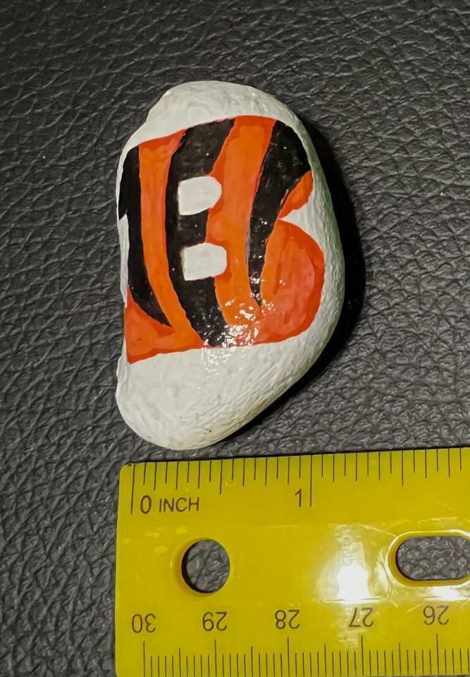 Hand Painted Rock Art Painting - Cincinnati Bengals | eBay