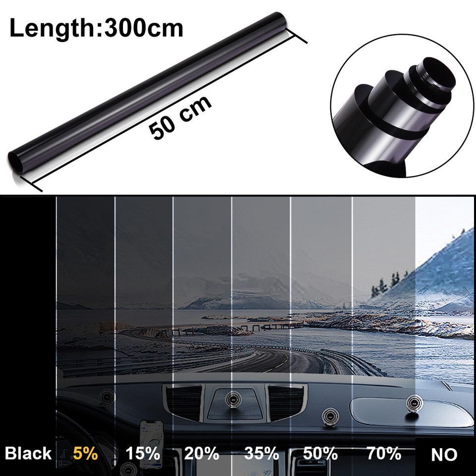 5% 15% 25% 35% VLT Uncut Roll Window Tint Film Car Home Window Tint ...
