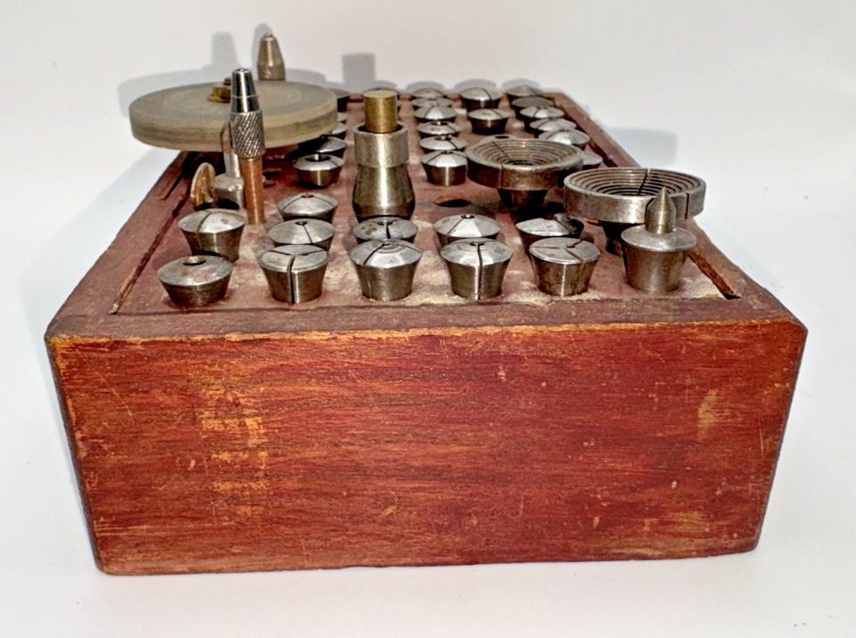 Vintage Watchmaker’s Lathe Collet Set - Boley, Whitcomb, Dale, Moseley ...