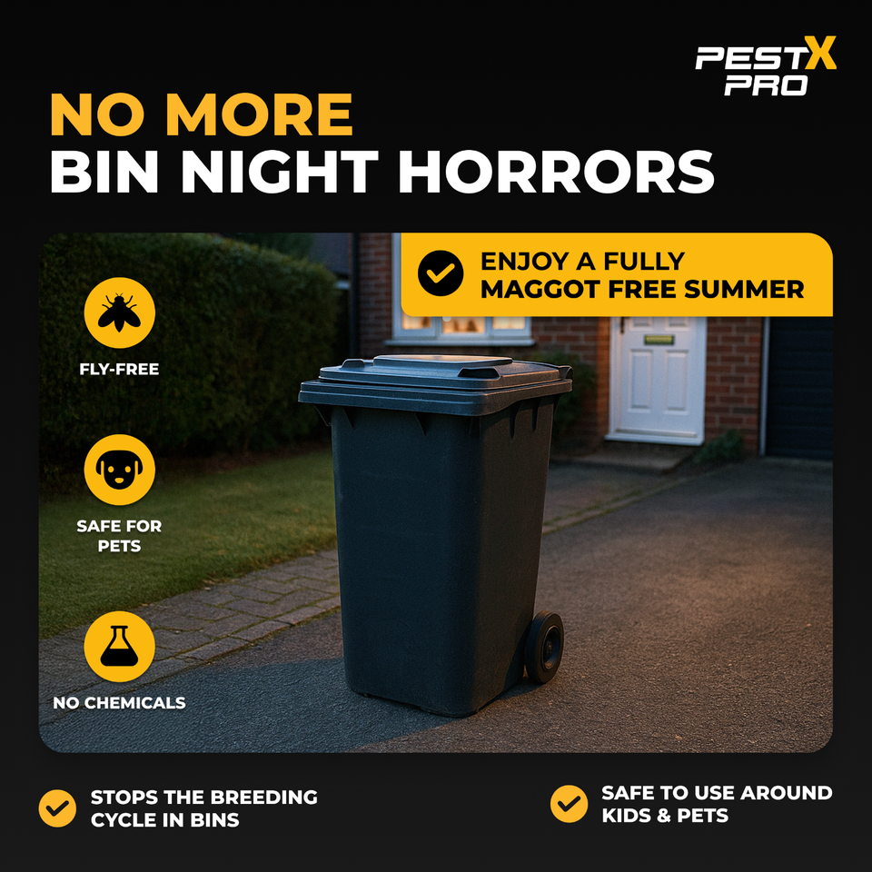 Pest X Pro Maggot Killer Dust 250g Wheelie Bins Eggs Larvae Flies Pest ...