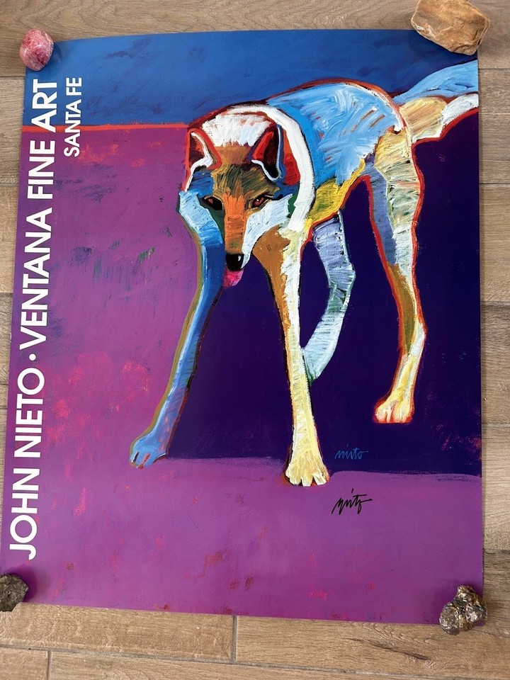 Fine Poster-John Nieto “God’s Dog Wolf” Signed By Artist 24” X 30 ...