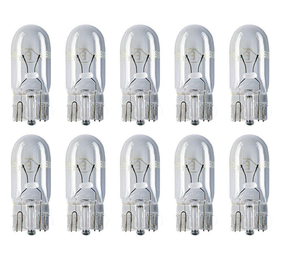 100 x 24v 5w 507 W5W 501 clear bulbs interior parking light capless | eBay