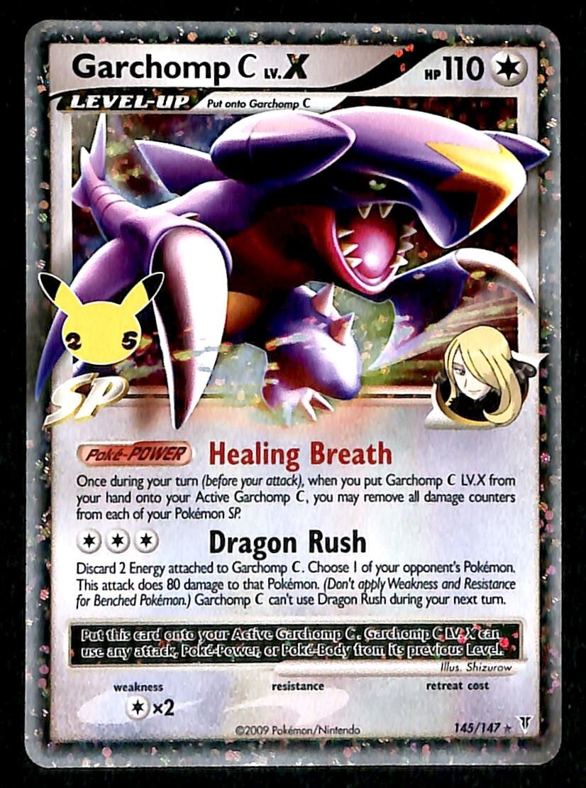 Garchomp C Lv X Celebrations 25th Anniversary 145/147, NM Pokemon Card | eBay