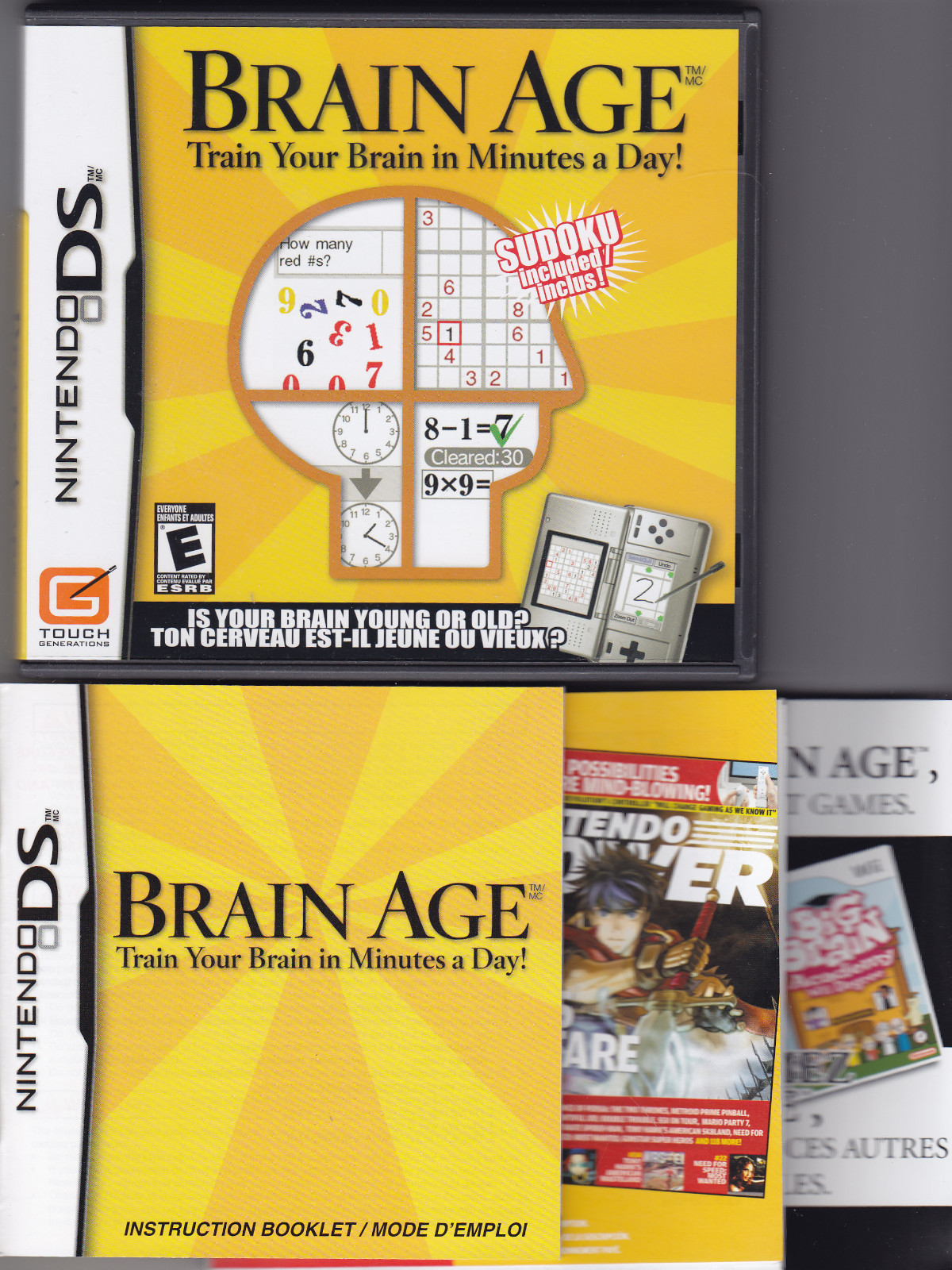 BRAIN AGE game complete with Manual for NINTENDO DS | eBay