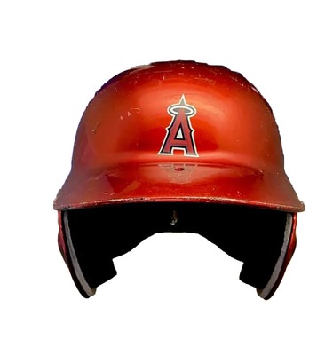 Rawlings Red Batting Helmet Los Angeles Angels Red White Scoffs | eBay
