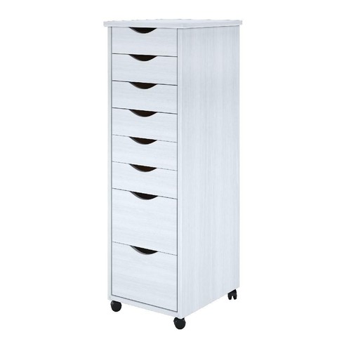 8 Drawer Narrow Lingerie Storage Dresser Chest Furniture Tall Space ...