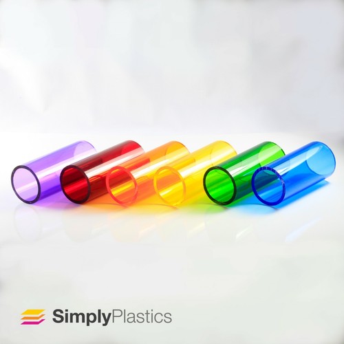 Coloured Tinted Extruded Acrylic Plastic Perspex Tube Pipe / Various ...