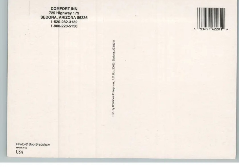 Vintage Postcard Comfort Inn Exterior Sedona Arizona | eBay