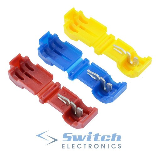 Red Blue Yellow T Tap Wire Splice Connector Terminal | eBay