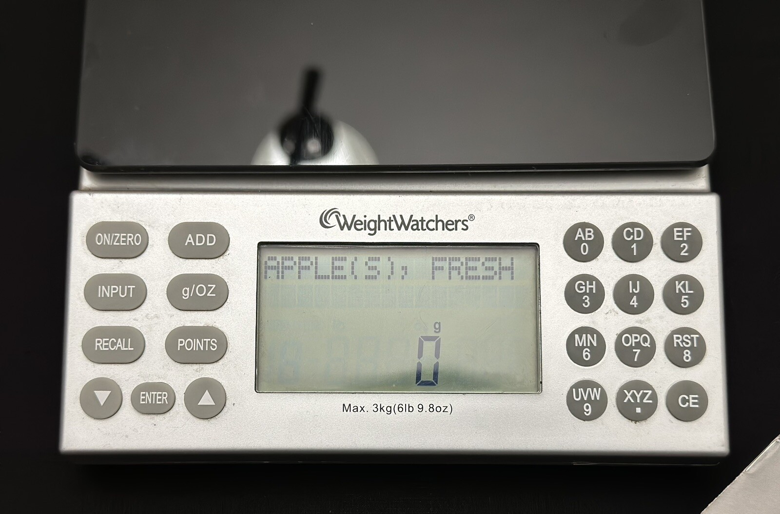 Weight Watchers Silver Electronic Food Scale Calorie Tracking Device ...