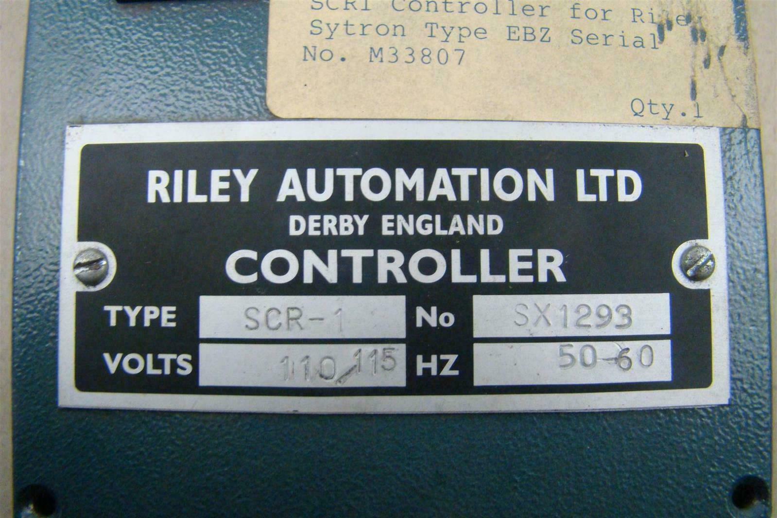 Riley Automation SCR1 Controller for Riley Syntron EBZ , SX1293 | eBay