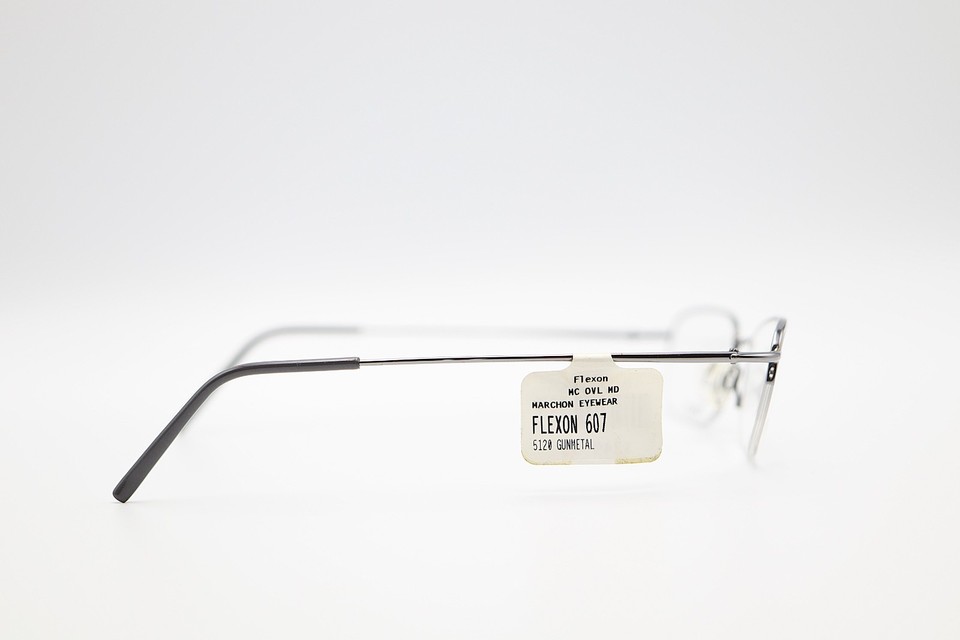 FLEXON 607 Lt. Gunmetal 51-20-145 Half Rim Eyeglass Frames J256 | eBay