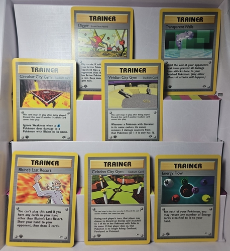 Pokemon Trainer Card Lot Of 31 Trainer Cards *7 Are 1st Edition* | eBay