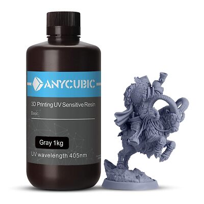 ANYCUBIC Grey UV Harz 405nm Rapid Resin Grau 1KG für SLA LCD DLP 3D ...