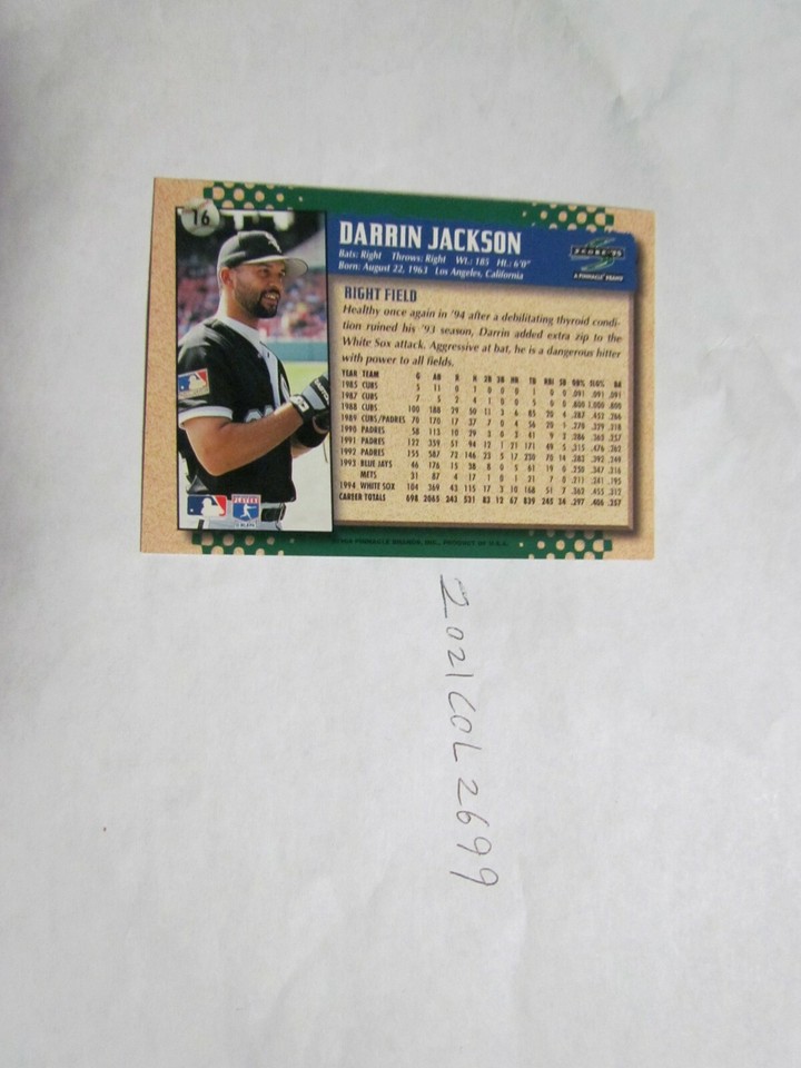 1995 Score Darrin Jackson signed Baseball Card | eBay