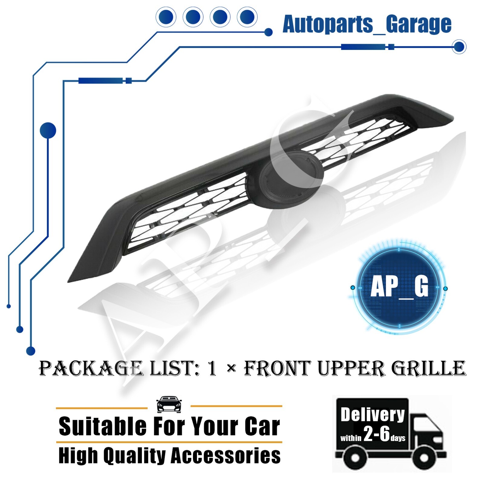 Front Upper Grille For 2014-2020 Toyota 4Runner Mesh Grill Assembly | eBay