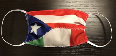 2 Pack Puerto Rico Italy Face Mask PR Italian Rican BUY ONE GET ONE ...