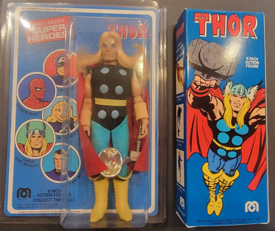 Vintage MEGO 1974-1975 THOR - WGSH Action Figure w/ Repro Cardback and ...