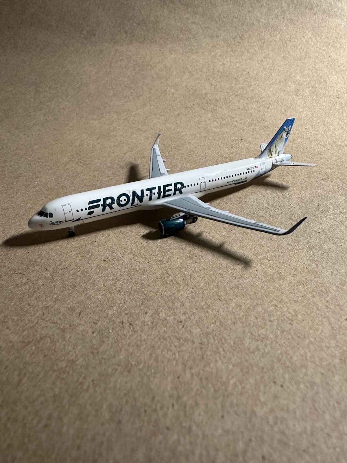 Frontier A321 Aero Classics 1/400 N702FR Courtney The Cougar | eBay