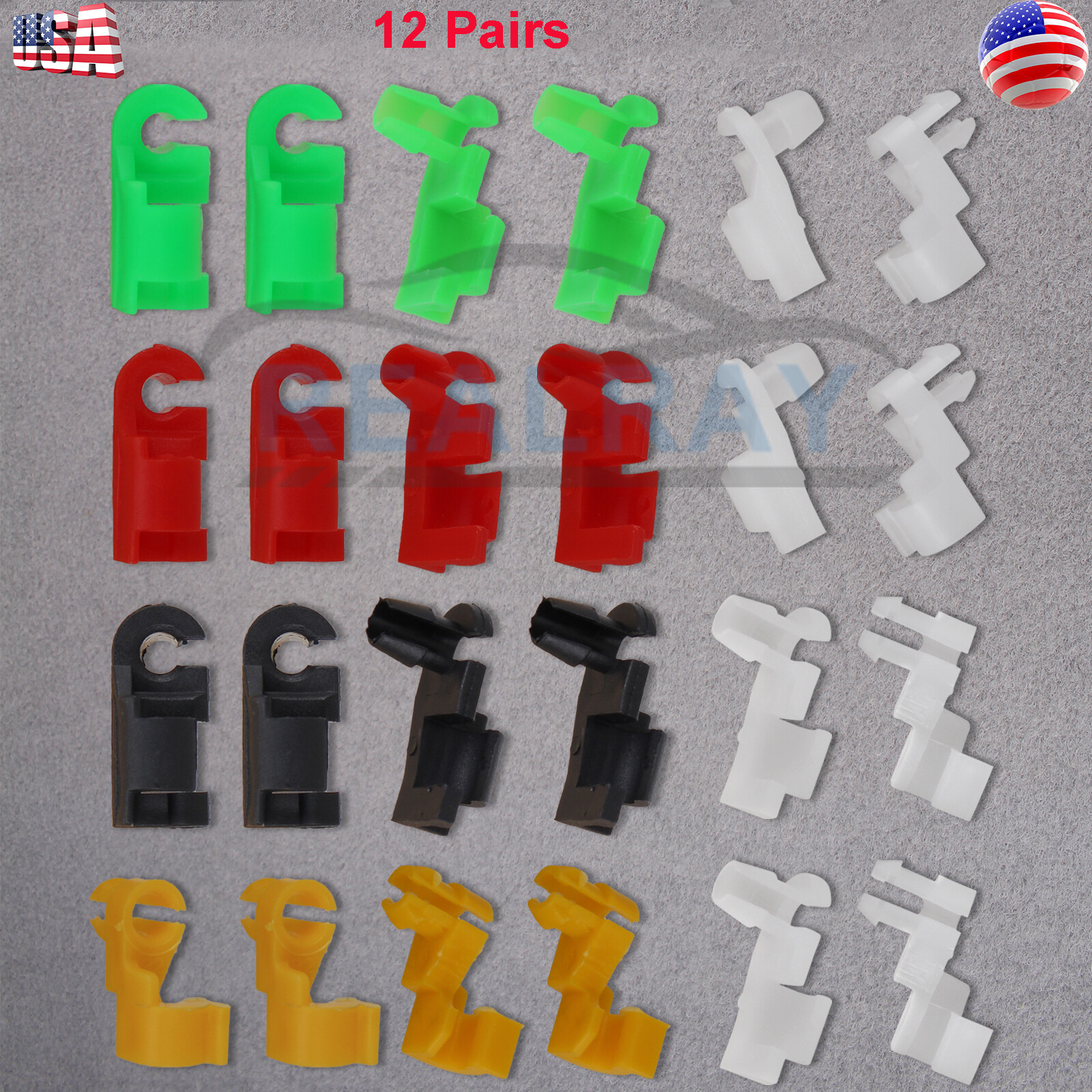 24pcs Door Lock Rod Rivet Fasteners Clips for Toyota Camry Celica ...