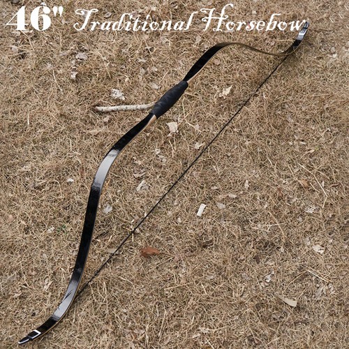 Archery 46" Traditional Horsebow 25-50lbs Recurve Bow Handmade ...