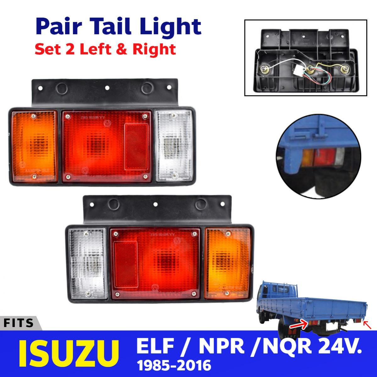 For Isuzu NPR N-Series Heavy Duty Truck US Tail Lights Rear Back Lamp ...
