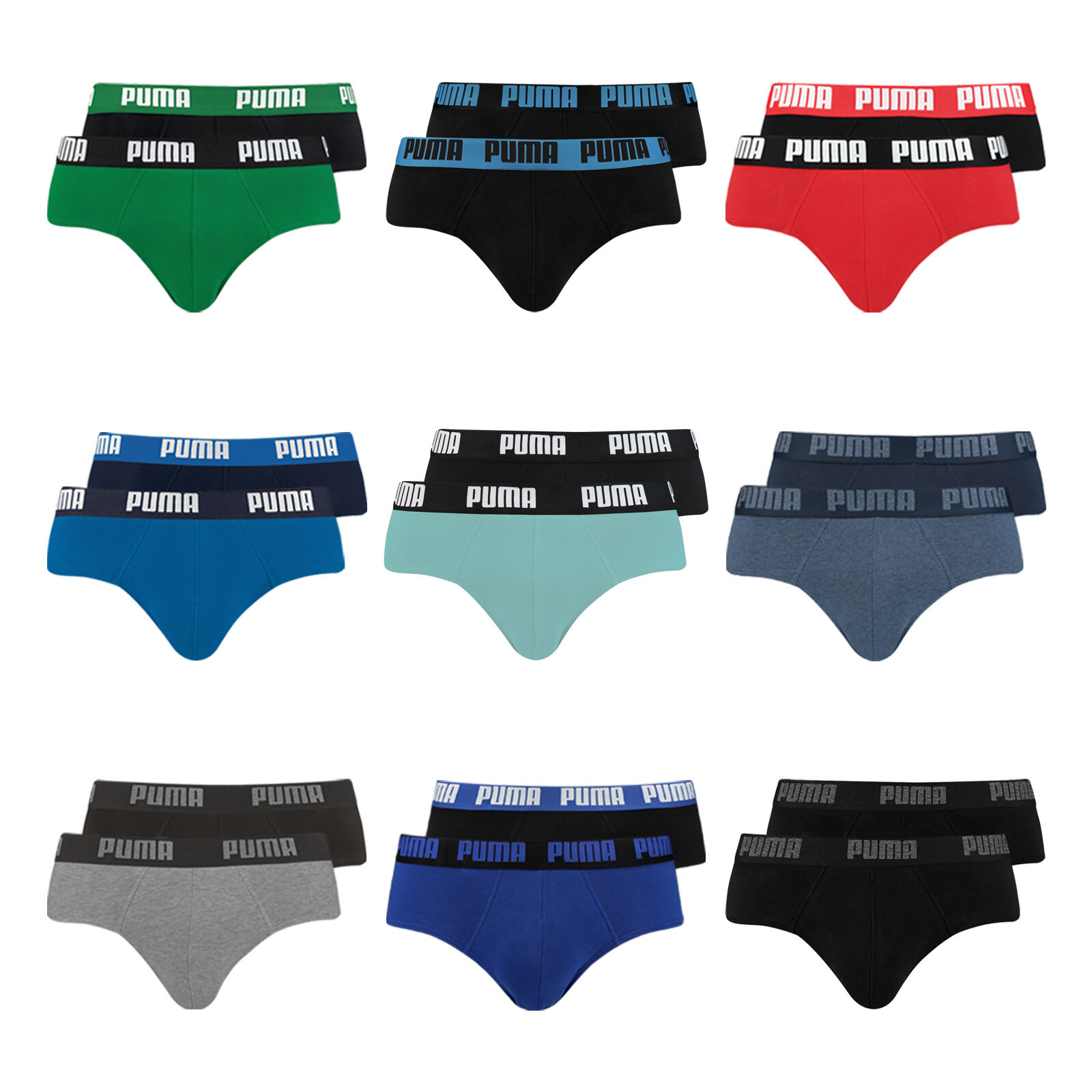 2er 4er 6er 8er Pack PUMA Herren Slips Briefs Unterhosen S M L XL | eBay