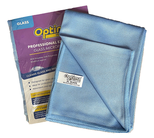 XL Glass Large Microfibre Cloth, Scrim, Polishing, Window Cleaning 80cm ...