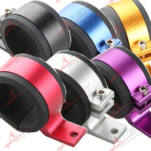 2x52mm ID Fuel Pump Bracket Anodised Single Billet Aluminium Filter ...