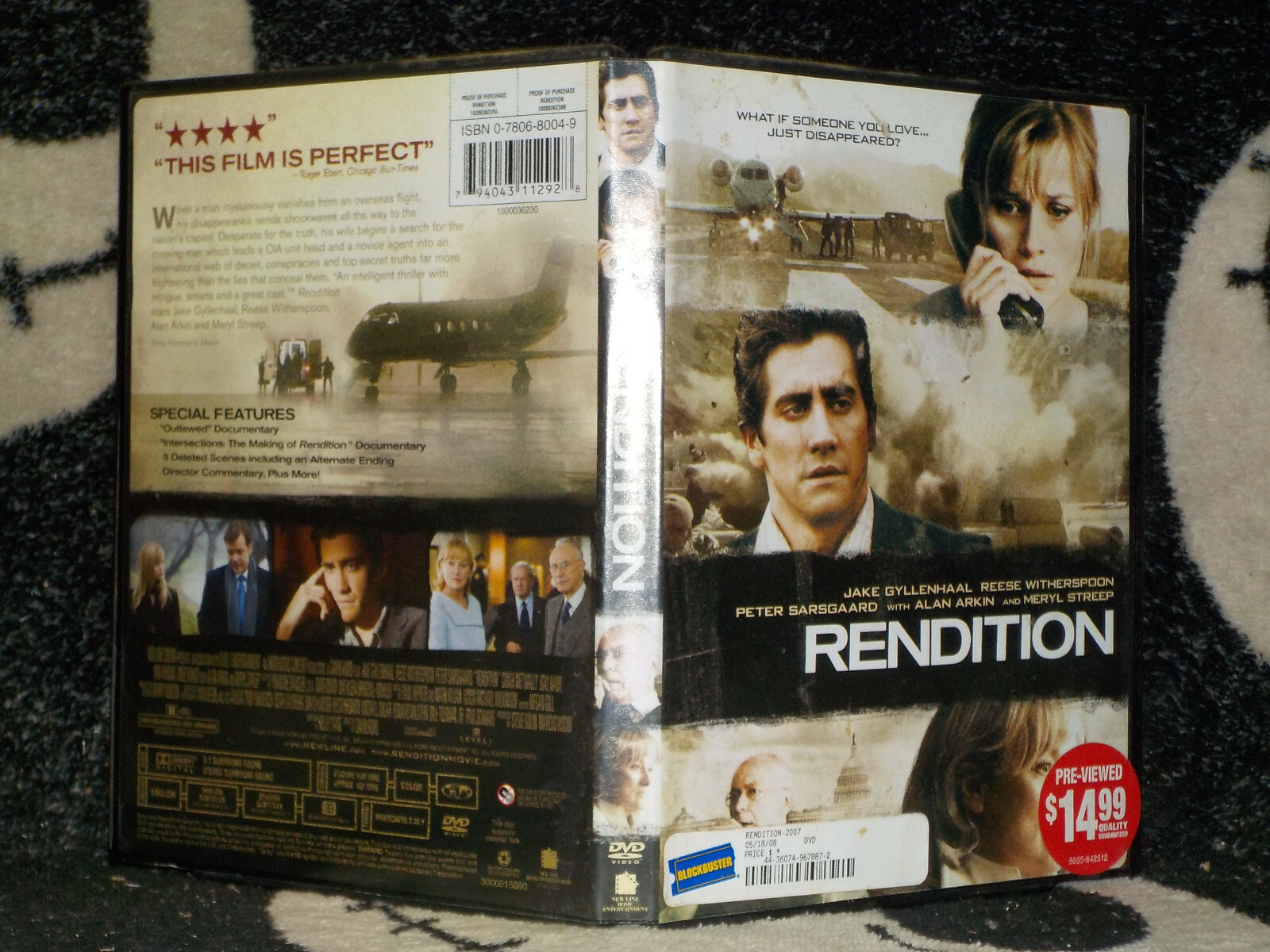 Rendition DVD Jake Gyllenhaal Reese Witherspoon Free Shipping | eBay