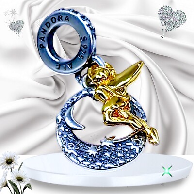Pandora Tinker Bell Celestial Night Dangle Charm #762517C01 US SELLER ...