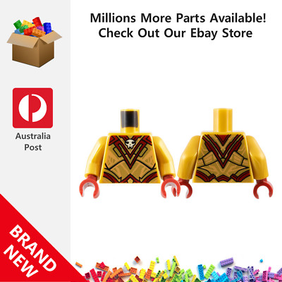 Genuine LEGO™ Gold Torso Armor with Dark Red 973 6444597 New | eBay ...