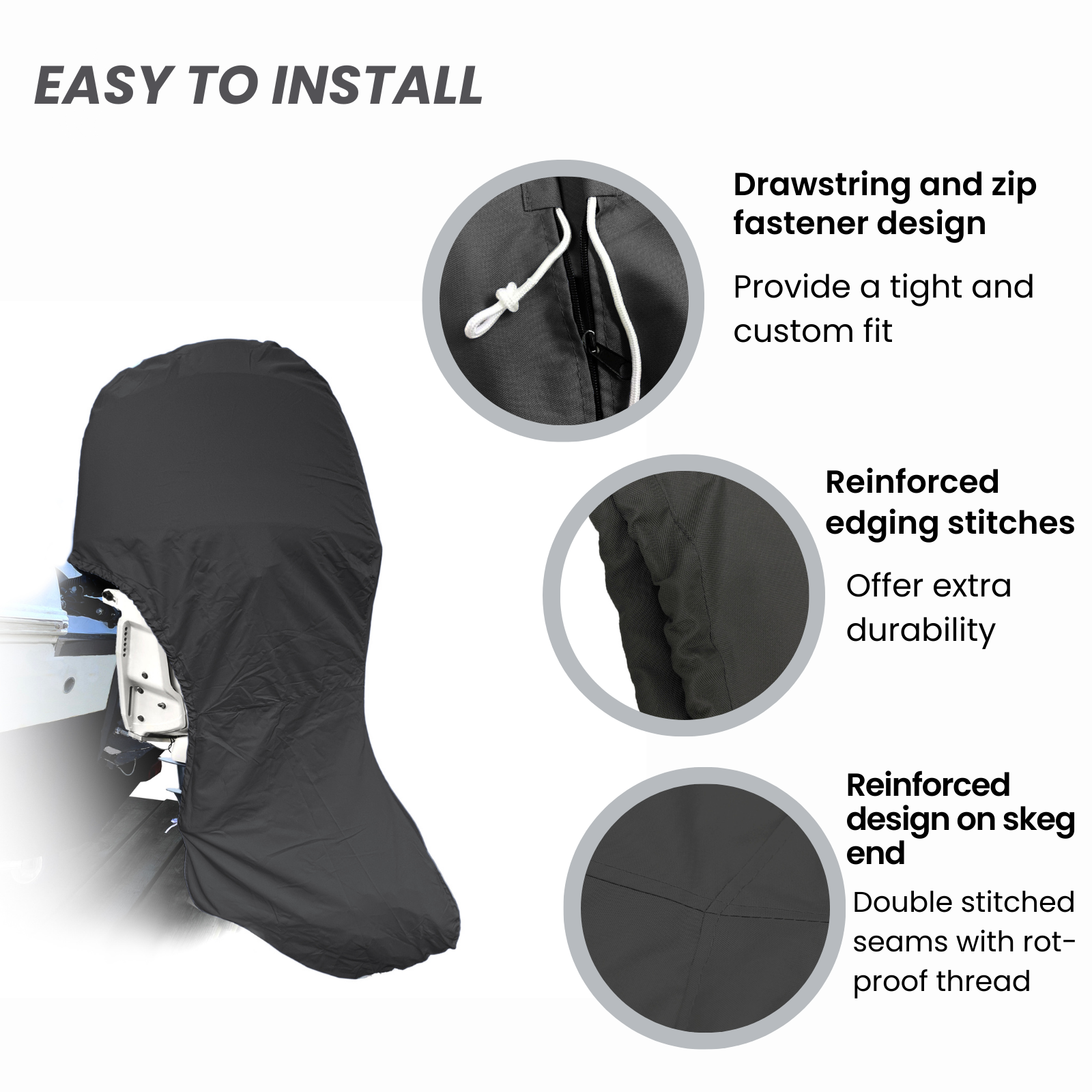 Suzuki DF200 DF250 25" shaft Full Outboard Motor Engine Storage Cover ...