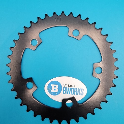 Black Steel Single Speed Chainring 40t 5 Hole 110 BCD 3/32" Shop Take ...