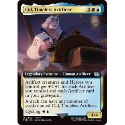 Cid, Timeless Artificer (extended Art) (480) X4 M/NM Magic MTG Final ...